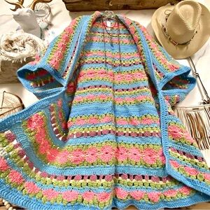 BOHO GYPSY BOUTIQUE | Jackets & Coats | Artisan Granny Cocoon Cape ...